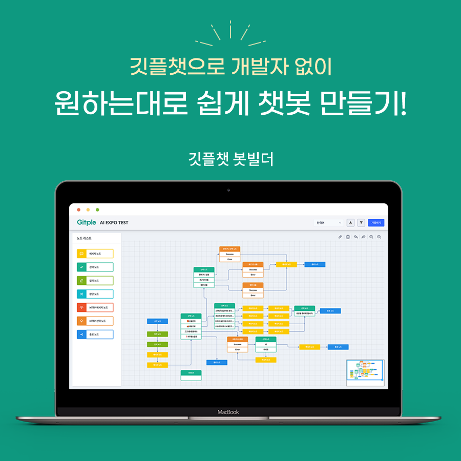 빠르게 소개하는 깃플챗 챗봇과 상담사를 넘나드는 옴니채널 고객상담 솔루션 깃플챗