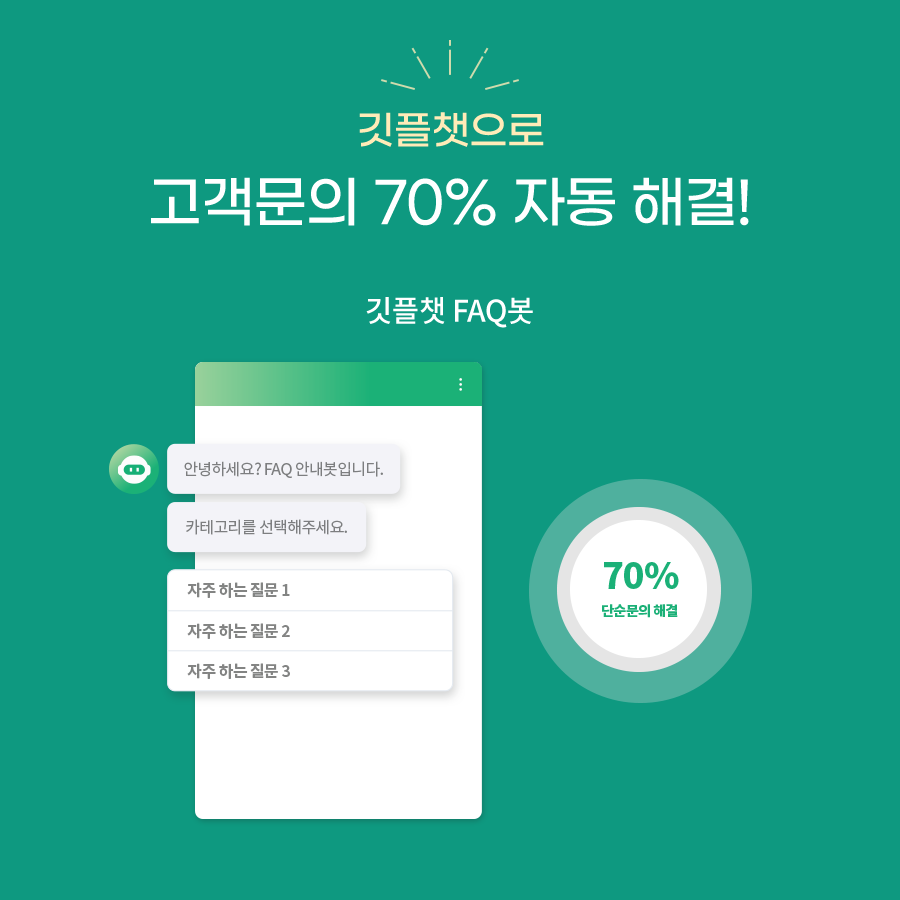 빠르게 소개하는 깃플챗 챗봇과 상담사를 넘나드는 옴니채널 고객상담 솔루션 깃플챗